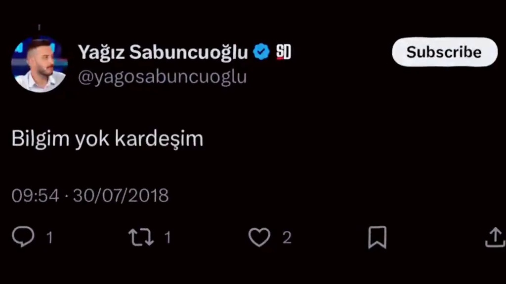 Yağız sabuncuoğlu bilgim yok edit - Guldum.net - Caps arama motoru