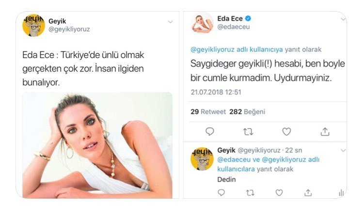 4e4 Geyik Eda Ece . @edaeceu @geyikliyoruz Eda Ece: Türkiye'de ünlü ...