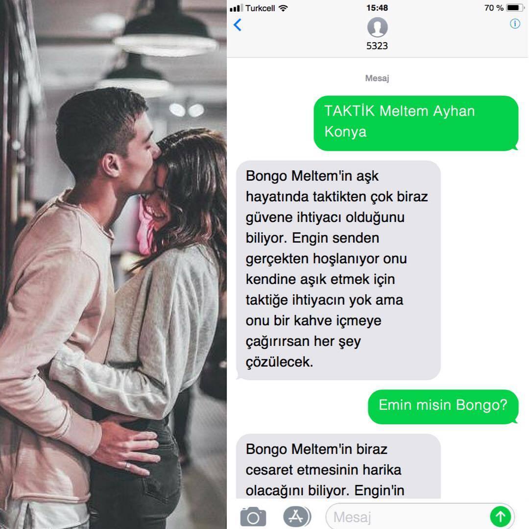ul . Turkcell 15:48 70 %-. 5323 Mesaj TAKTiK Meltem Ayhan Konya Bongo ...