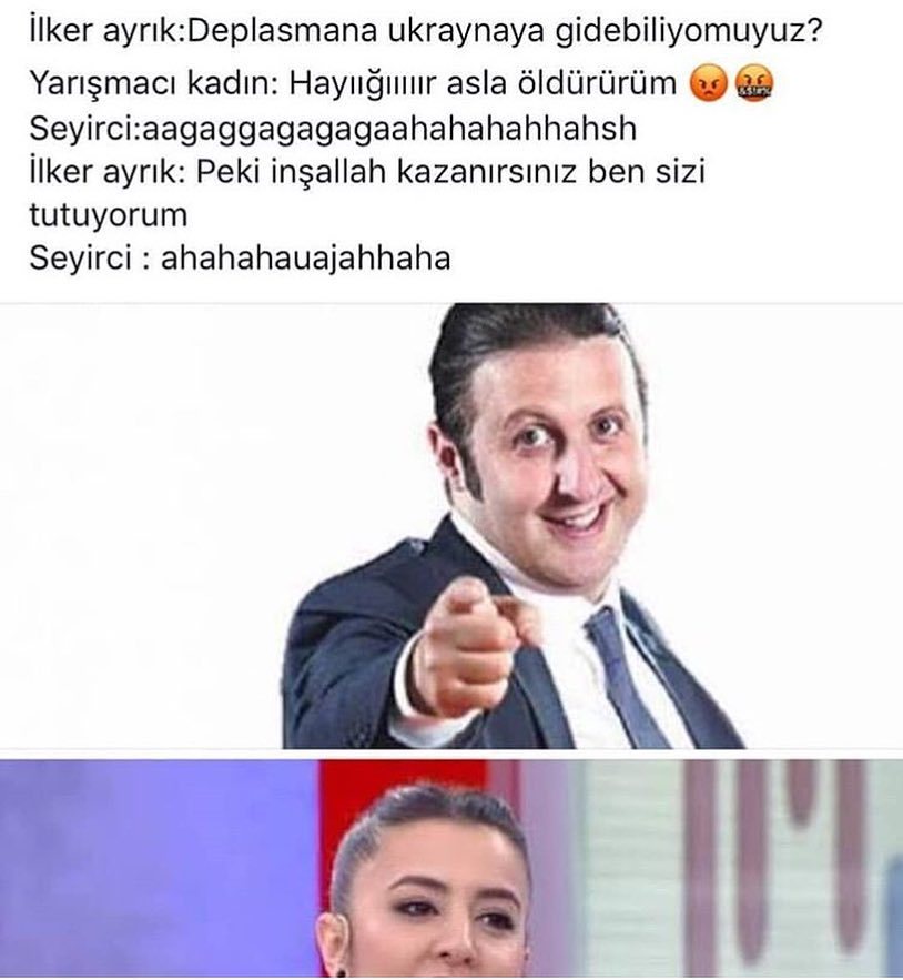 lker ayrik:Deplasmana ukraynaya gidebiliyomuyuz? Yarışmaci kadın: Haylığir asla... - Guldum.net ...