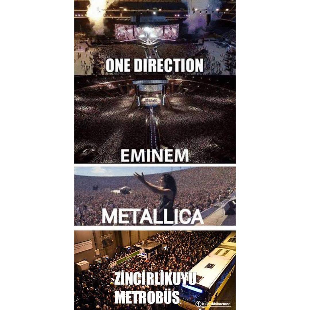 ONE DIRECTION EMINEM METALLICA ZİNCİRLİKU METROBUS ibilmemne - Guldum ...