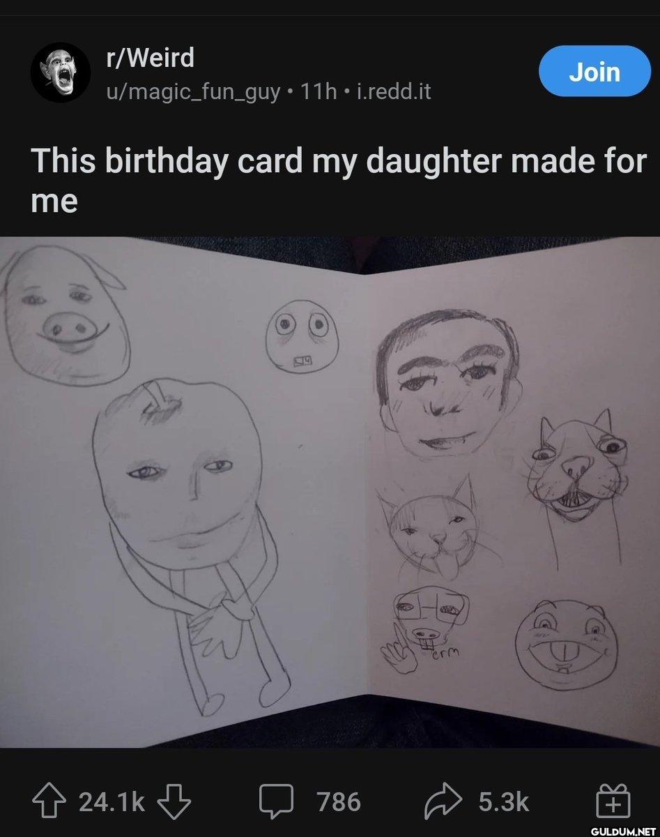 r/Weird u/magic_fun_guy ⚫ 11h • i.redd.it Join This birthday card my ...