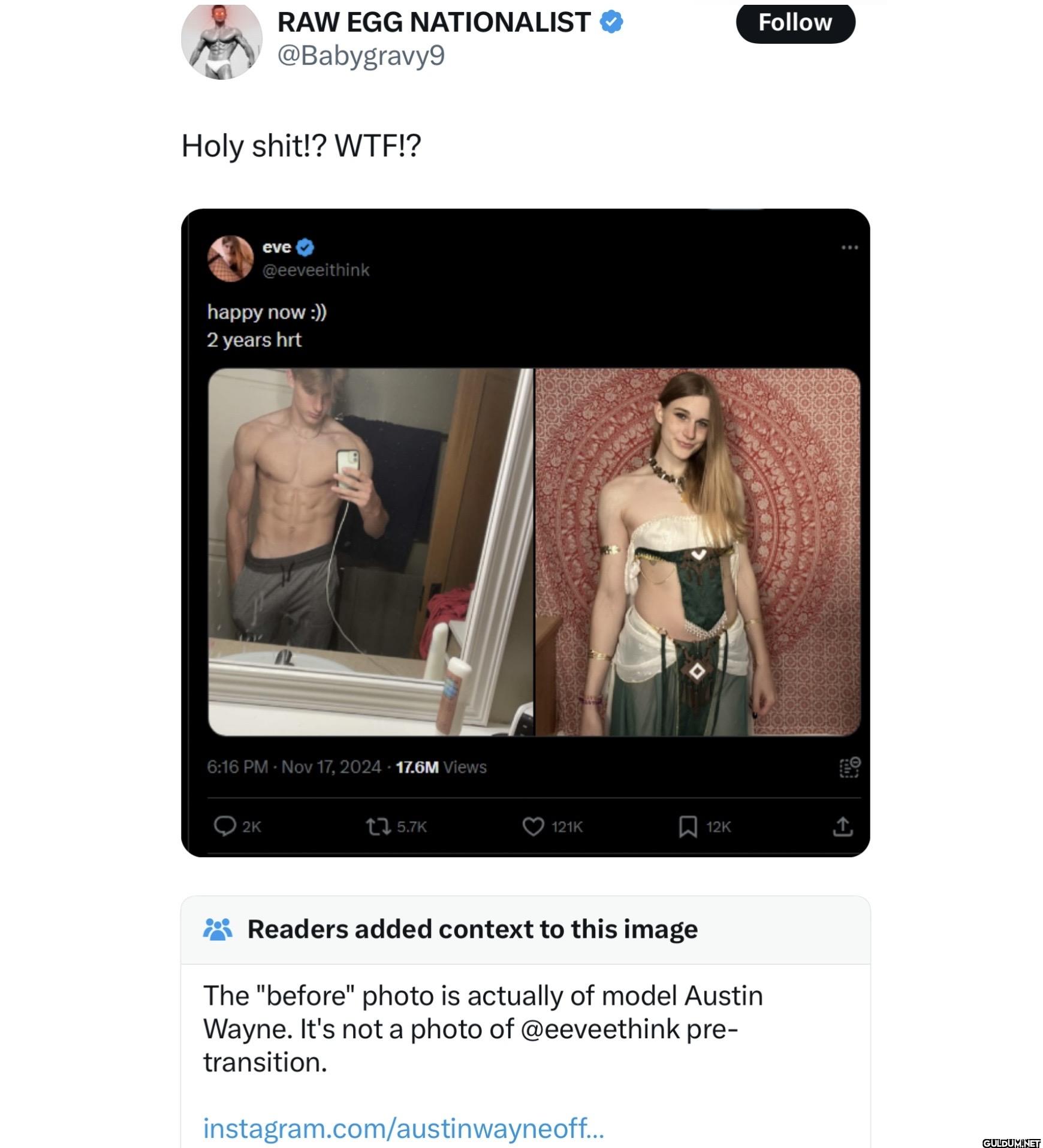 Nothing surprises me anymore. RAW EGG NATIONALIST @Babygravy9 Holy shit!? WTF!? eve @eeveeithink ...