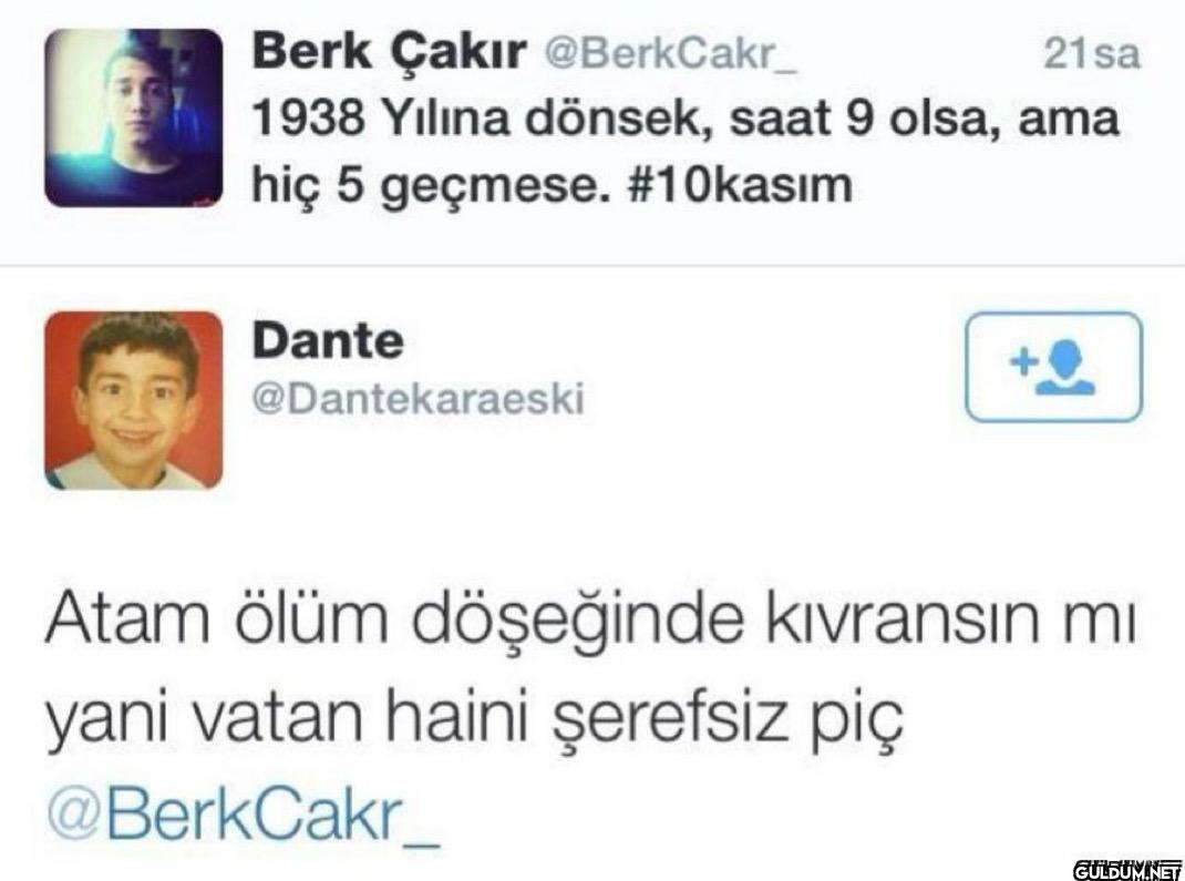 21sa 1938 Yılına dönsek, saat 9 olsa, ama hiç 5 geçmese. #10kasım Dante ...