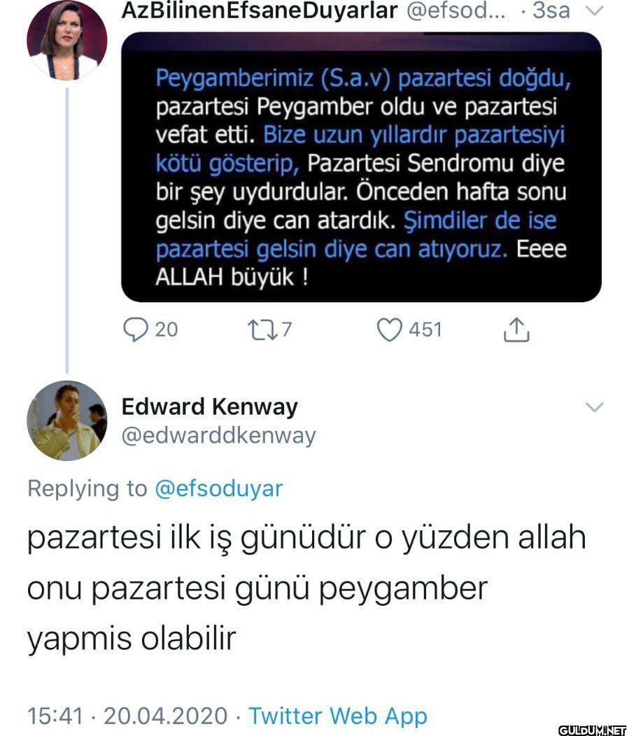 ·3sa Peygamberimiz (S.a.v) pazartesi doğdu, pazartesi Peygamber oldu ve ...
