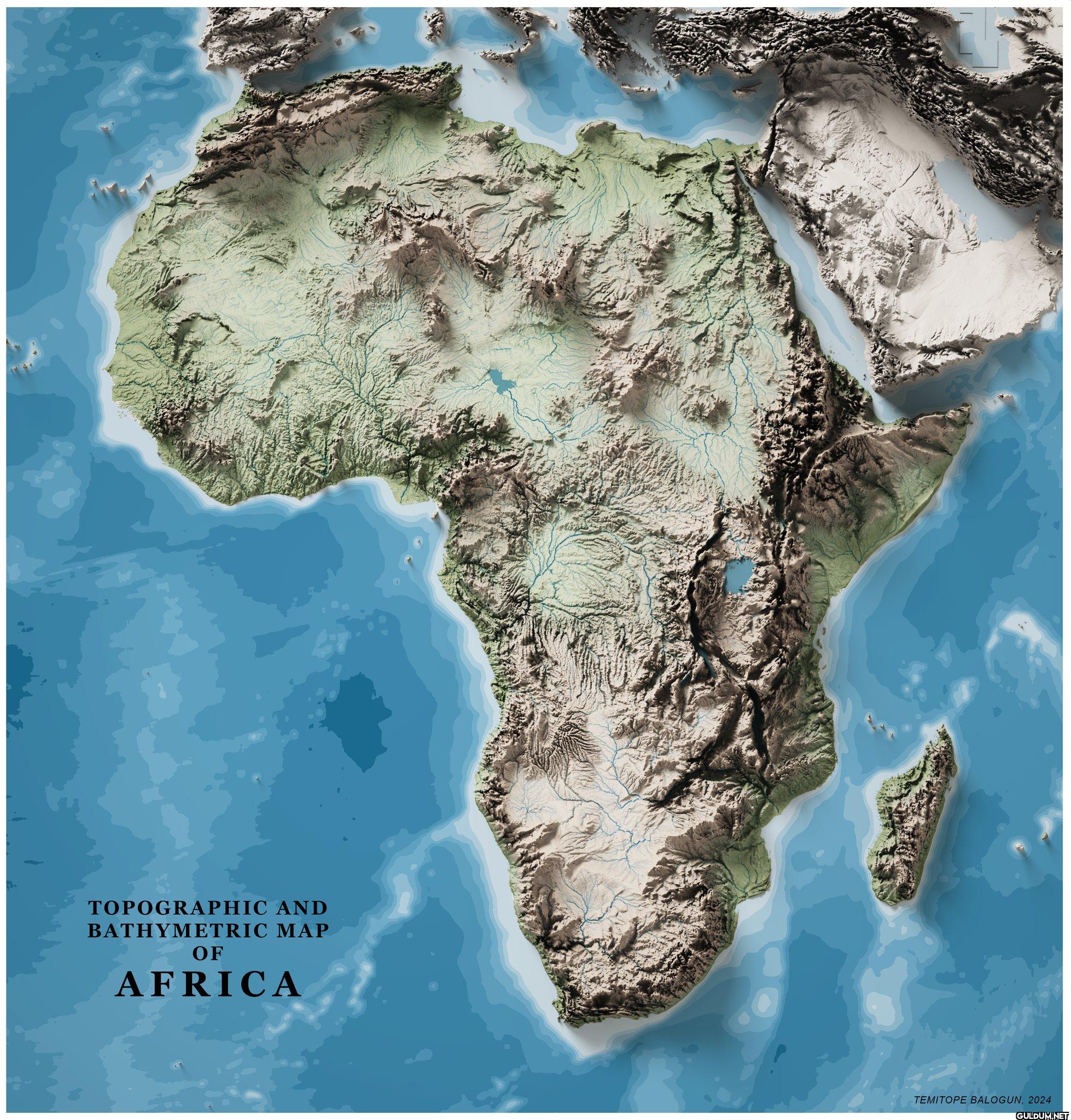 Topographic and Bathymetric Map of Africa 40 TOPOGRAPHIC AND BATHYMETRIC MAP OF AFRICA TEMITOPE ...