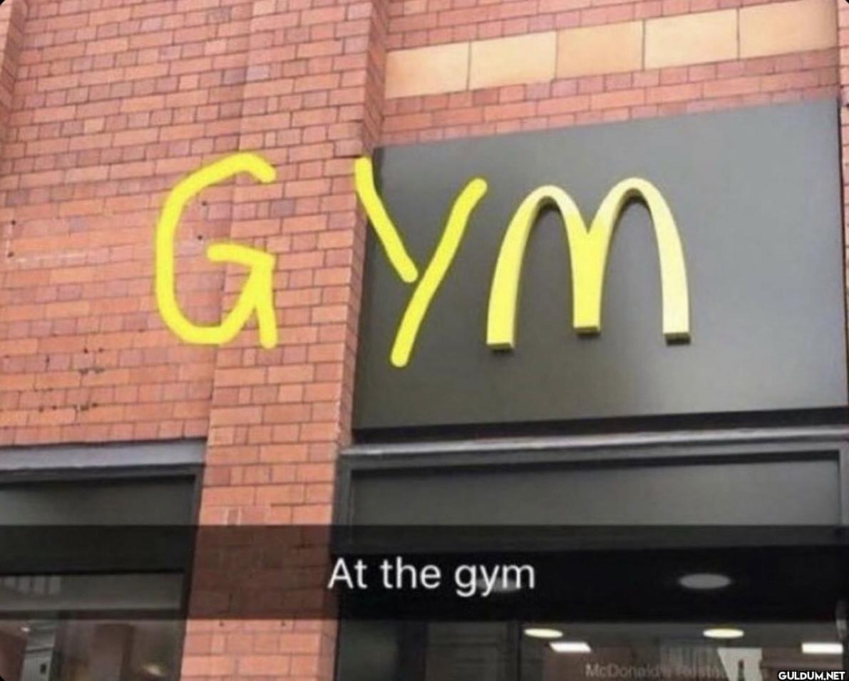 gym McDonald's GYM At the gym McDonald - Guldum.net - Caps arama motoru