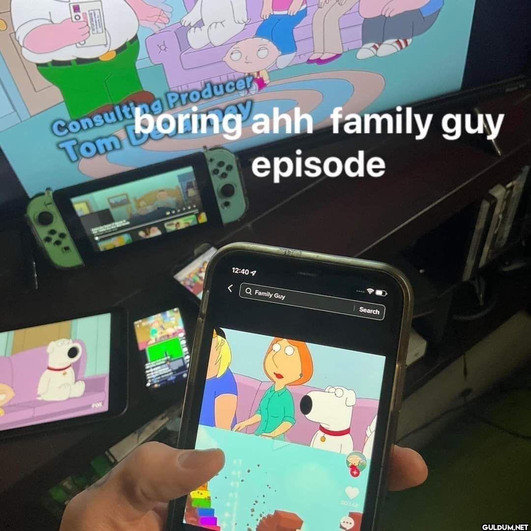 Consulting Producer Tom Doring ahh family guy episode FOR 12:40-