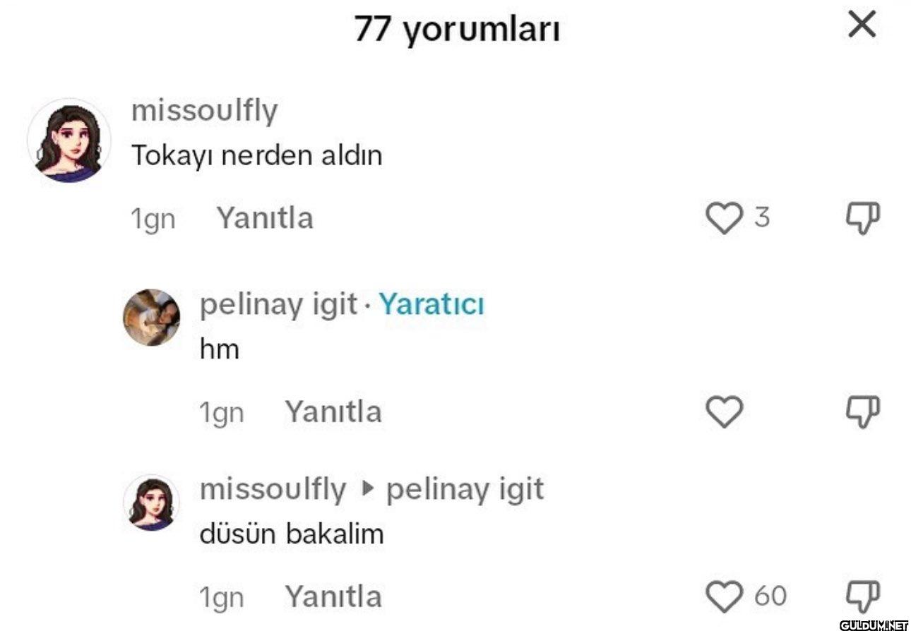 77 yorumları missoulfly Tokayı nerden aldın 1gn Yanıtla pelinay igit ...