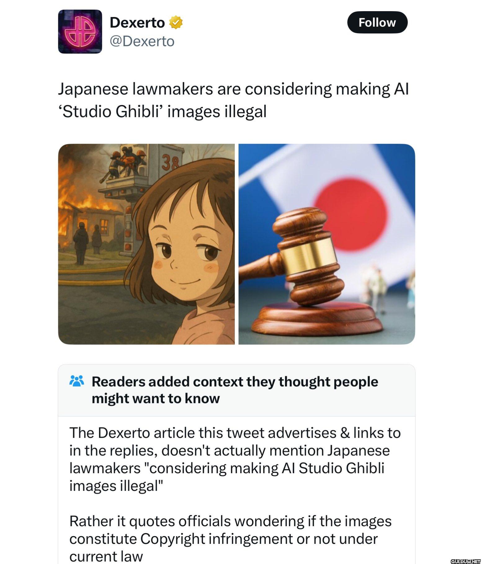 Follow Japanese lawmakers are considering making Al 'Studio Ghibli ...