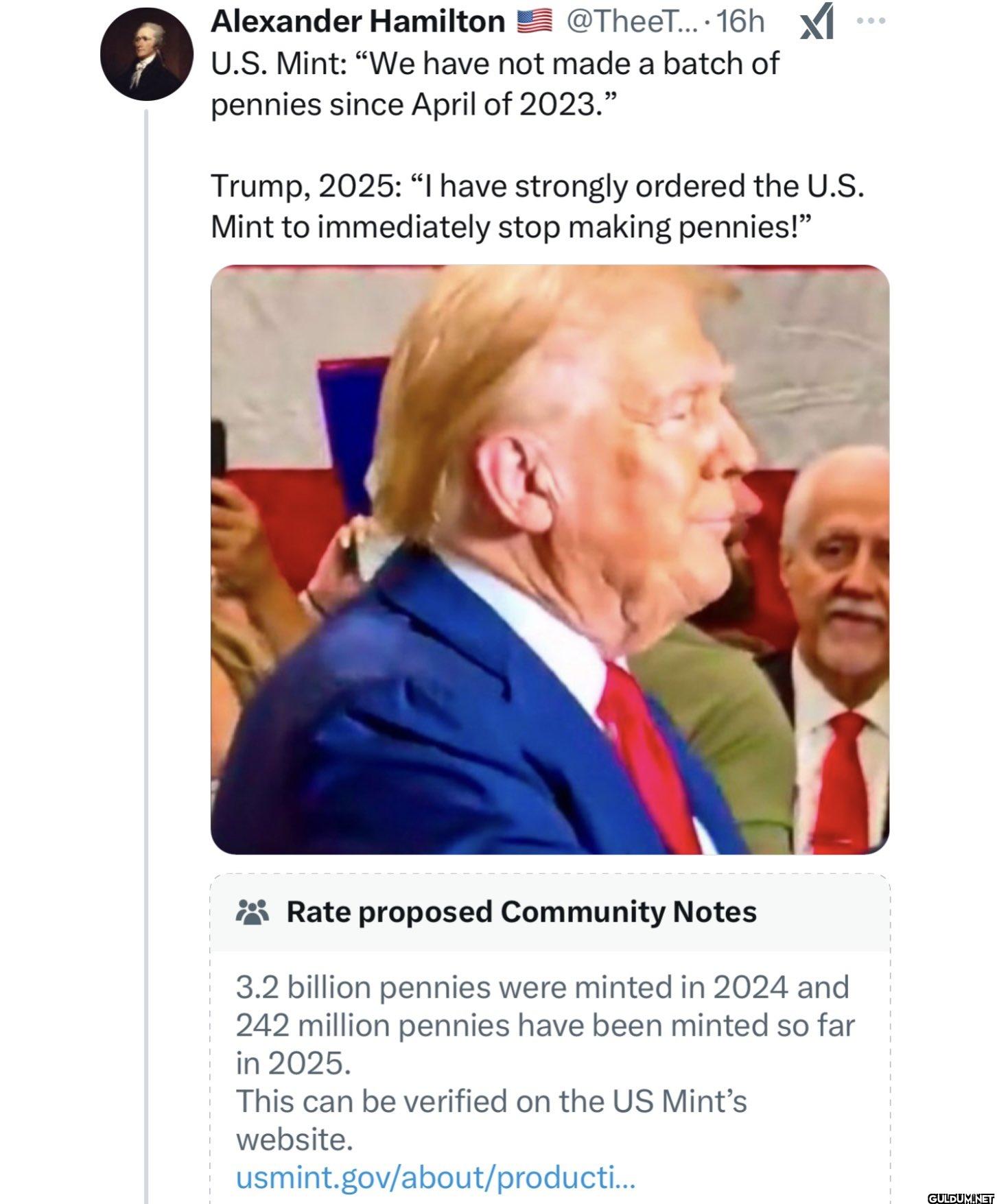 16h ☑I U.S. Mint: "We have not made a batch of pennies since April of ...