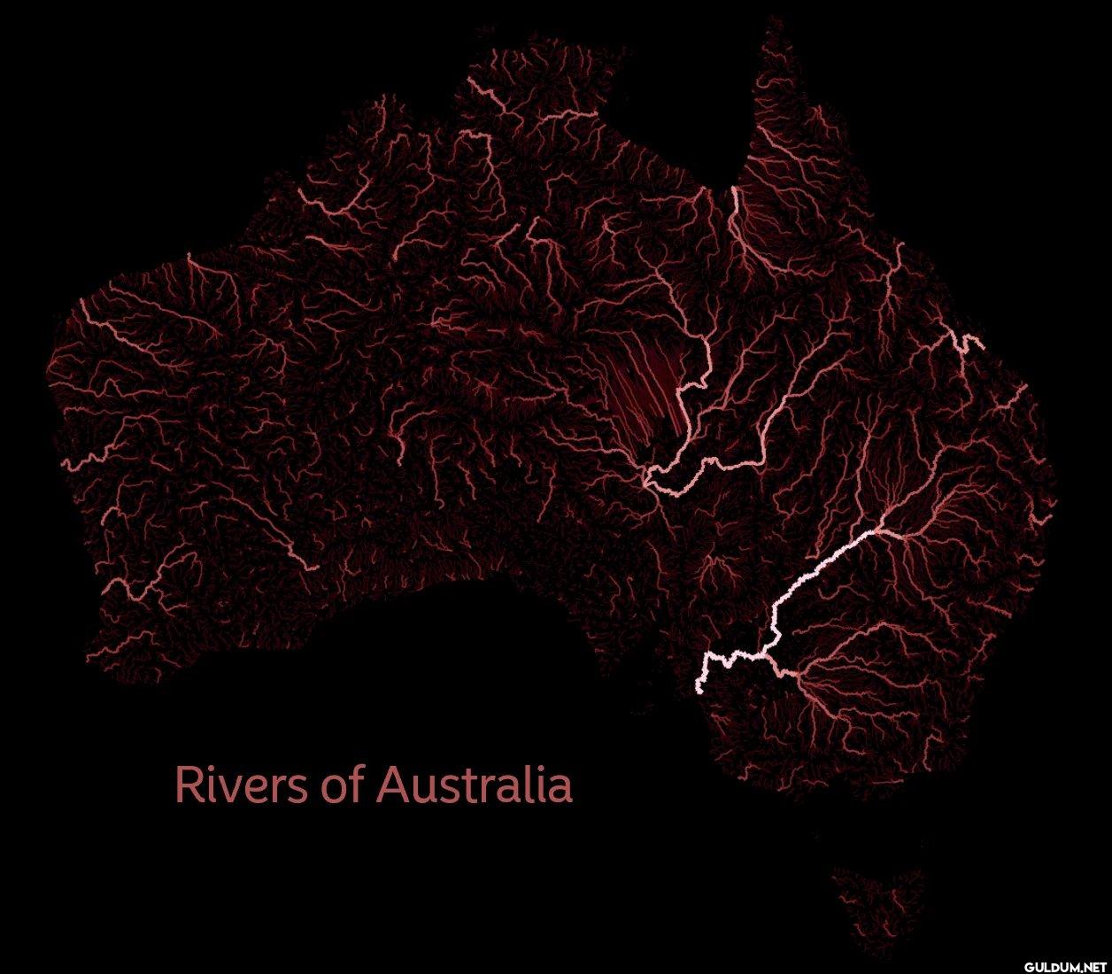 Rivers of Australia map Rivers of Australia - Guldum.net - Caps arama ...
