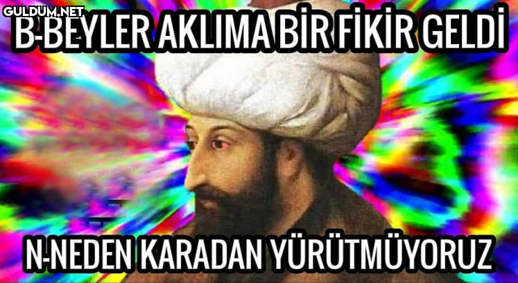 B-BEYLER AKLIMA BİR FİKİR GELDİ N-NEDEN KARADAN YÜRÜTMÜYORUZ - Guldum ...