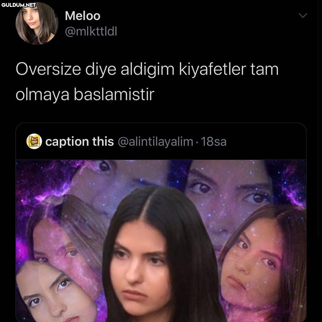 Meloo @mlkttldl Oversize diye aldigim kiyafetler tam olmaya baslamistir ...