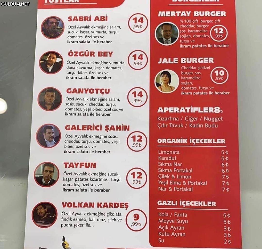 hem menümü veriyorum, hem azar işitiyorum. MERTAY BURGER SABRİ ABİ 14 ...