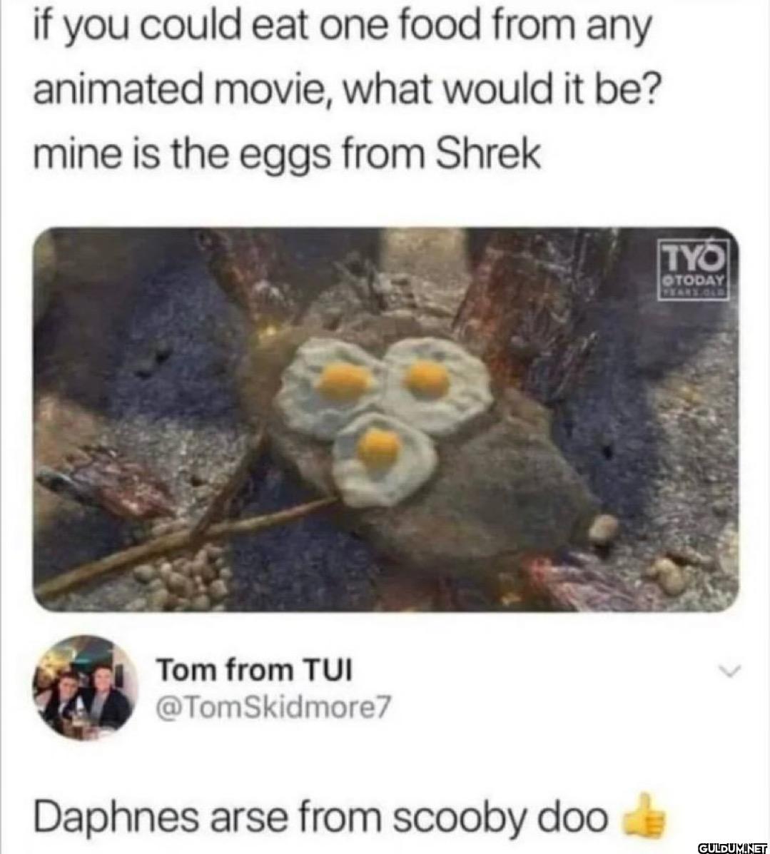 if you could eat one food from any animated movie, what would it be ...