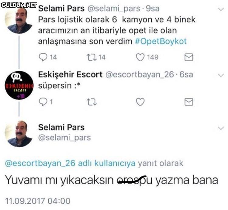 Selami Pars @selami_pars 9sa Pars lojistik olarak 6 kamyon ve 4 binek ...