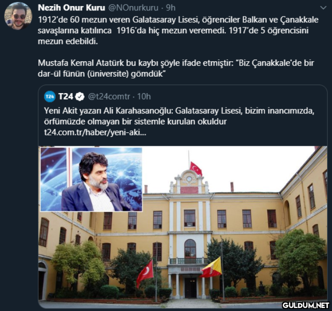 Nezih Onur Kuru @NOnurkuru · 9h 1912'de 60 mezun veren Galatasaray ... Nezih Onur Kuru @NOnurkuru · 9h 1912'de 60 mezun veren Galatasaray ...