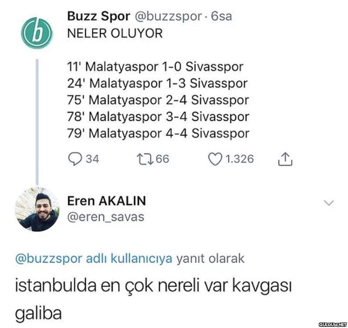 Buzz Spor @buzzspor 6sa (b) NELER OLUYOR 11' Malatyaspor 1-0 Sivasspor ...