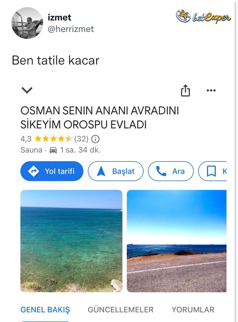 https://t.co/CPO8yrpd2m izmet @herrizmet Ben tatile kacar OSMAN SENIN ...