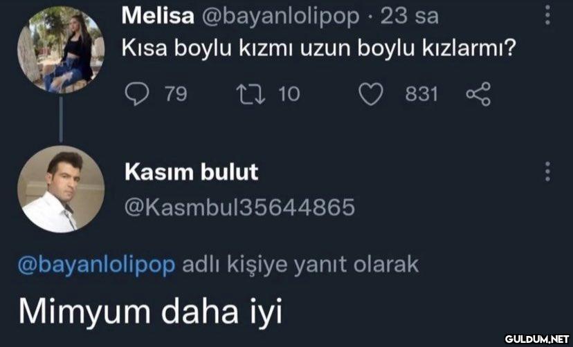 Melisa @bayanlolipop · 23 sa Kısa boylu kızmı uzun boylu kızlarmı? 79 ...