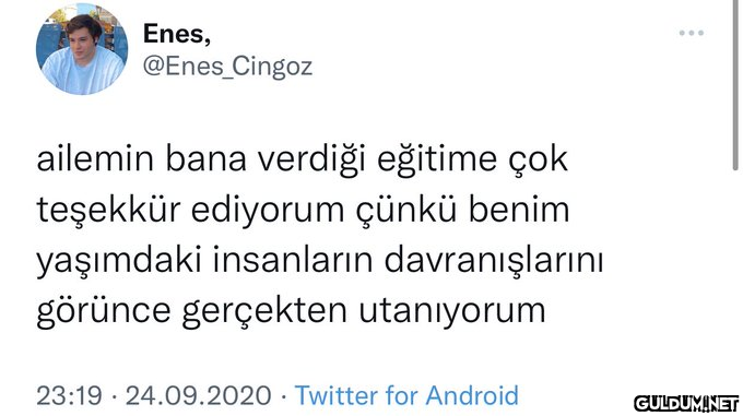 https://t.co/ey3cIscxlh Enes, @Enes_Cingoz ailemin bana verdiği eğitime ...