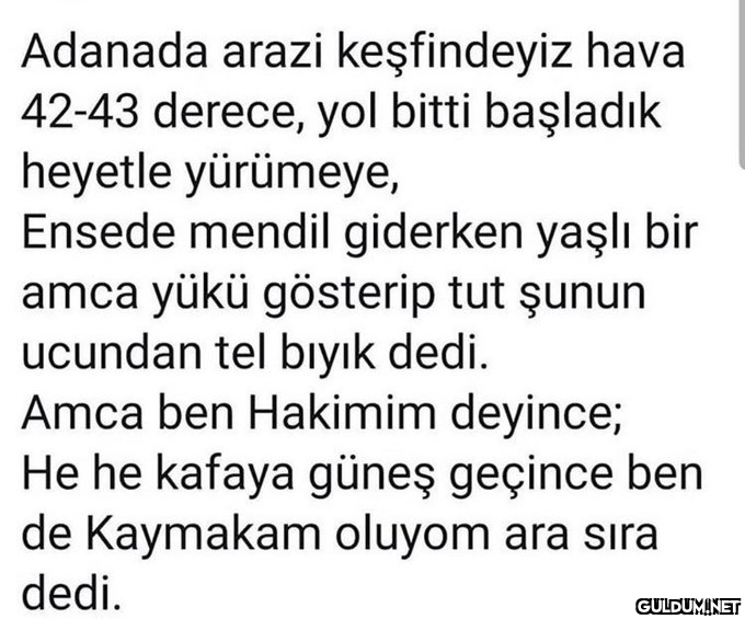 Ahahahahahhahahahah https://t.co/m8FGPrb27I Adanada arazi keşfindeyiz ...