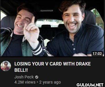 LOSING YOUR V CARD WITH DRAKE BELL!! Josh Peck 4.2M views • 2 years ago ...