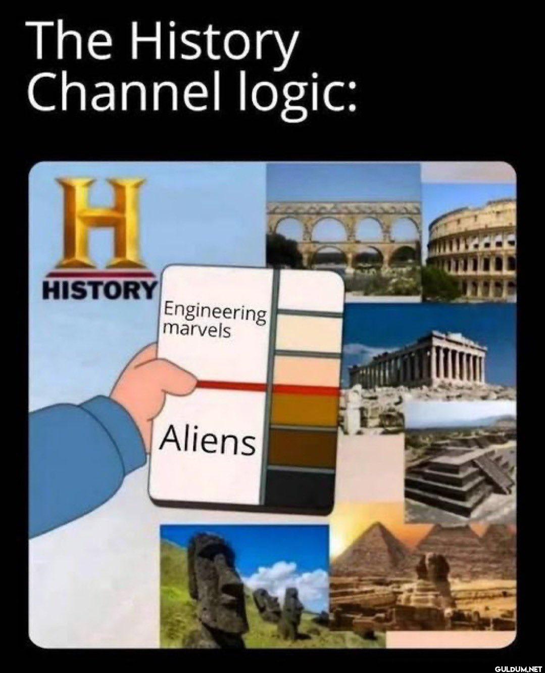 The History Channel logic: H HISTORY Engineering marvels Aliens ...