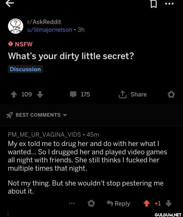 r/AskReddit u/lilmajornelson • 3h NSFW What's your dirty little secret? Discussion 109 BEST ...