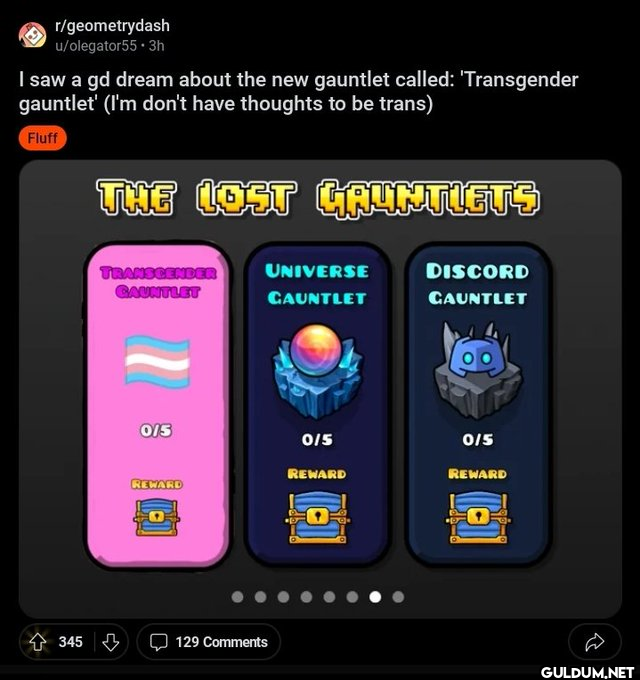 r/geometrydash u/olegator55.3h I saw a gd dream about the new gauntlet ...