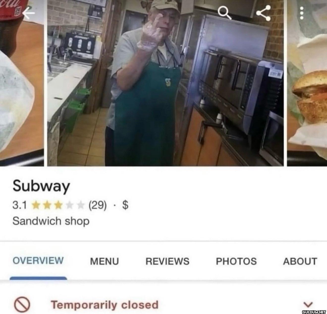 Subway 3.1 (29). $ Sandwich shop OVERVIEW MENU REVIEWS PHOTOS ABOUT ...