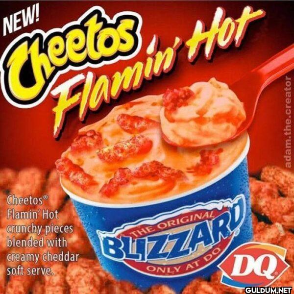 NEW! Cheetos Flamin Hot Cheetos® Flamin' Hot crunchy pieces blended ...