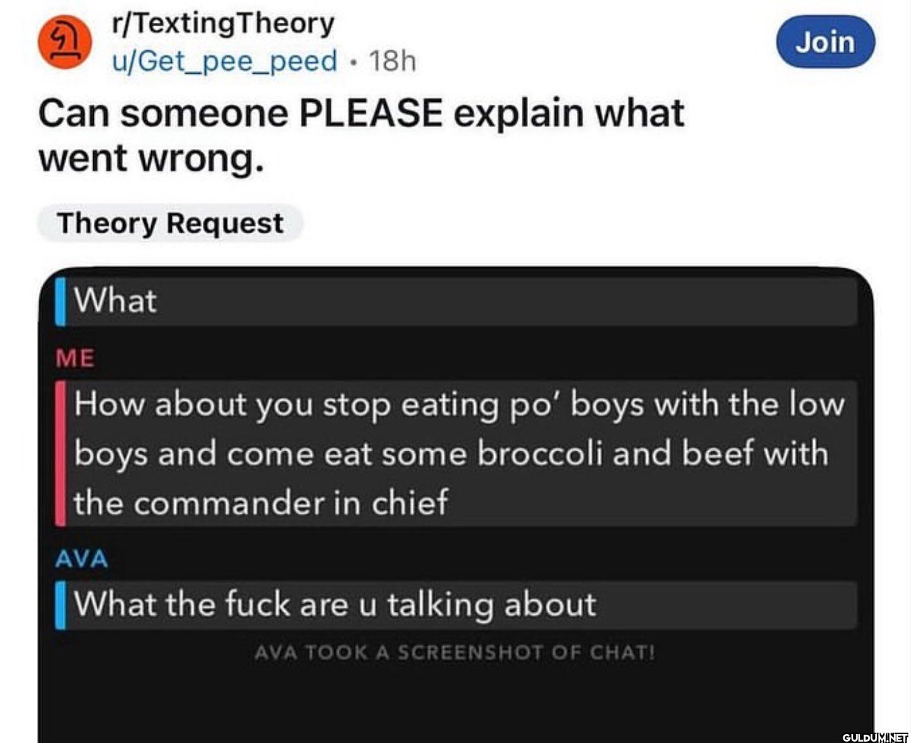 ן, r/Texting Theory Join u/Get_pee_peed 18h Can someone PLEASE explain ...