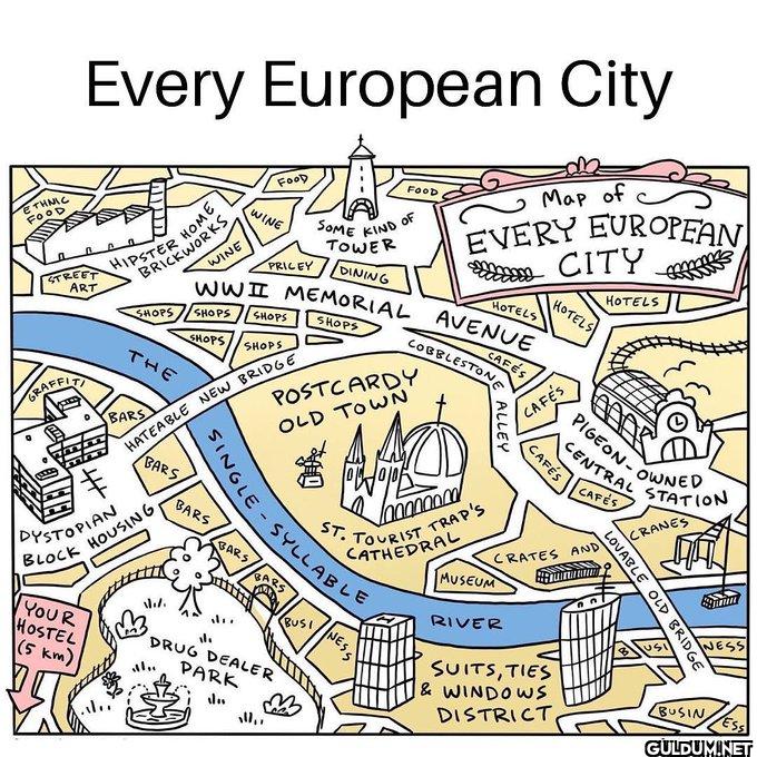 8. Every European City Map ETHNIC FOOD Every European City FOOD STREET ...