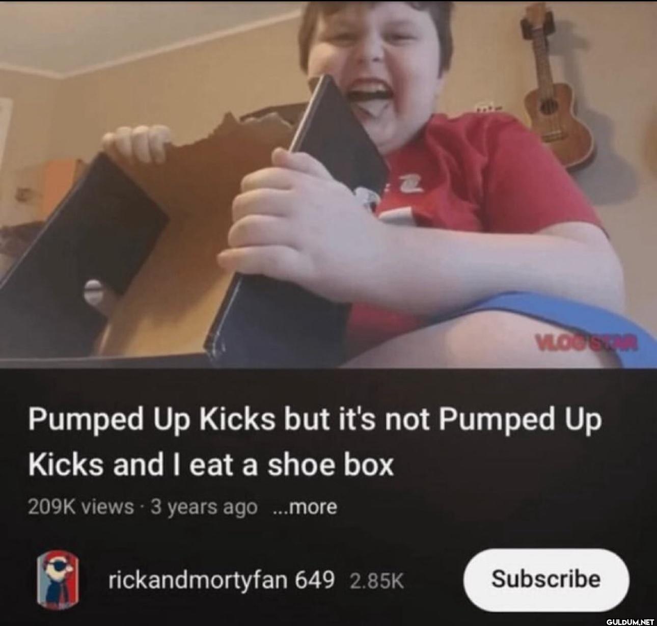 VLOGSPAR Pumped Up Kicks but it's not Pumped Up Kicks and I eat a shoe ...