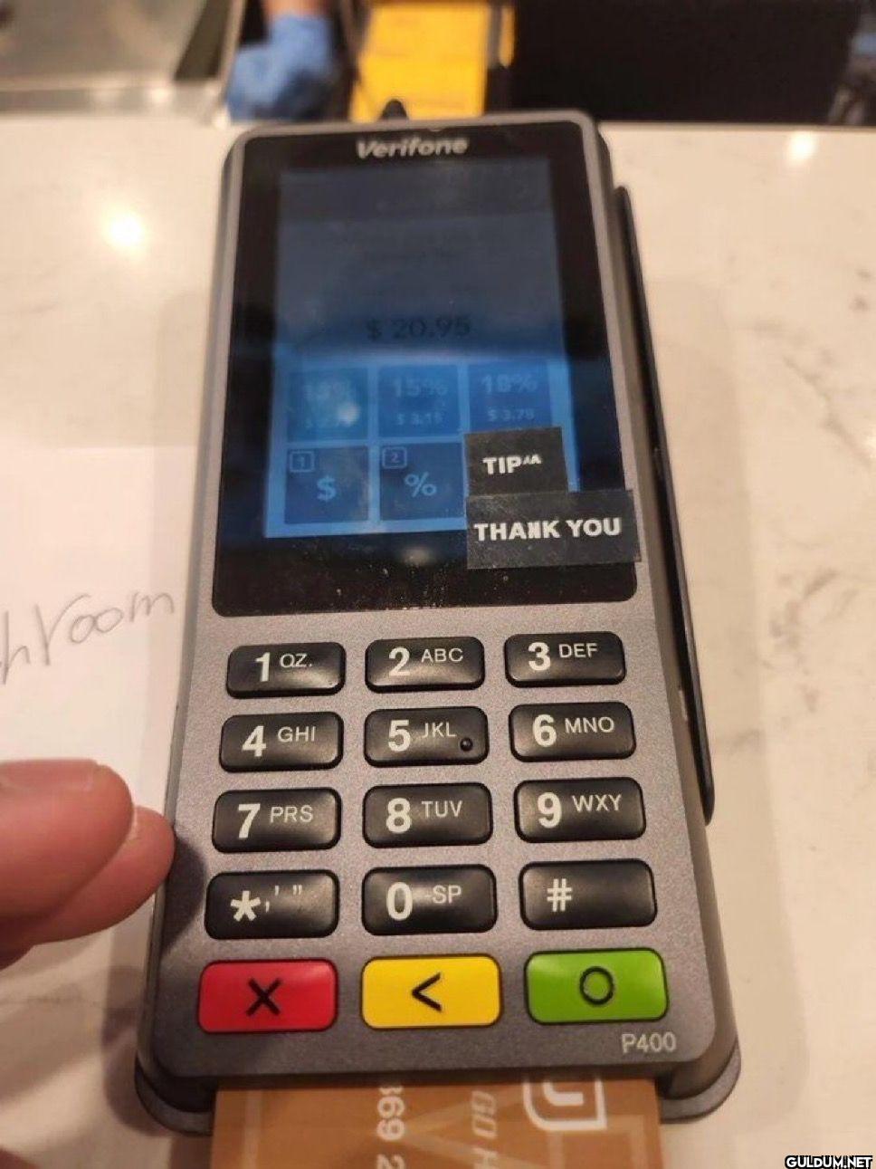 This restaurant covered up the "no tip" option with a sticker to "force ...