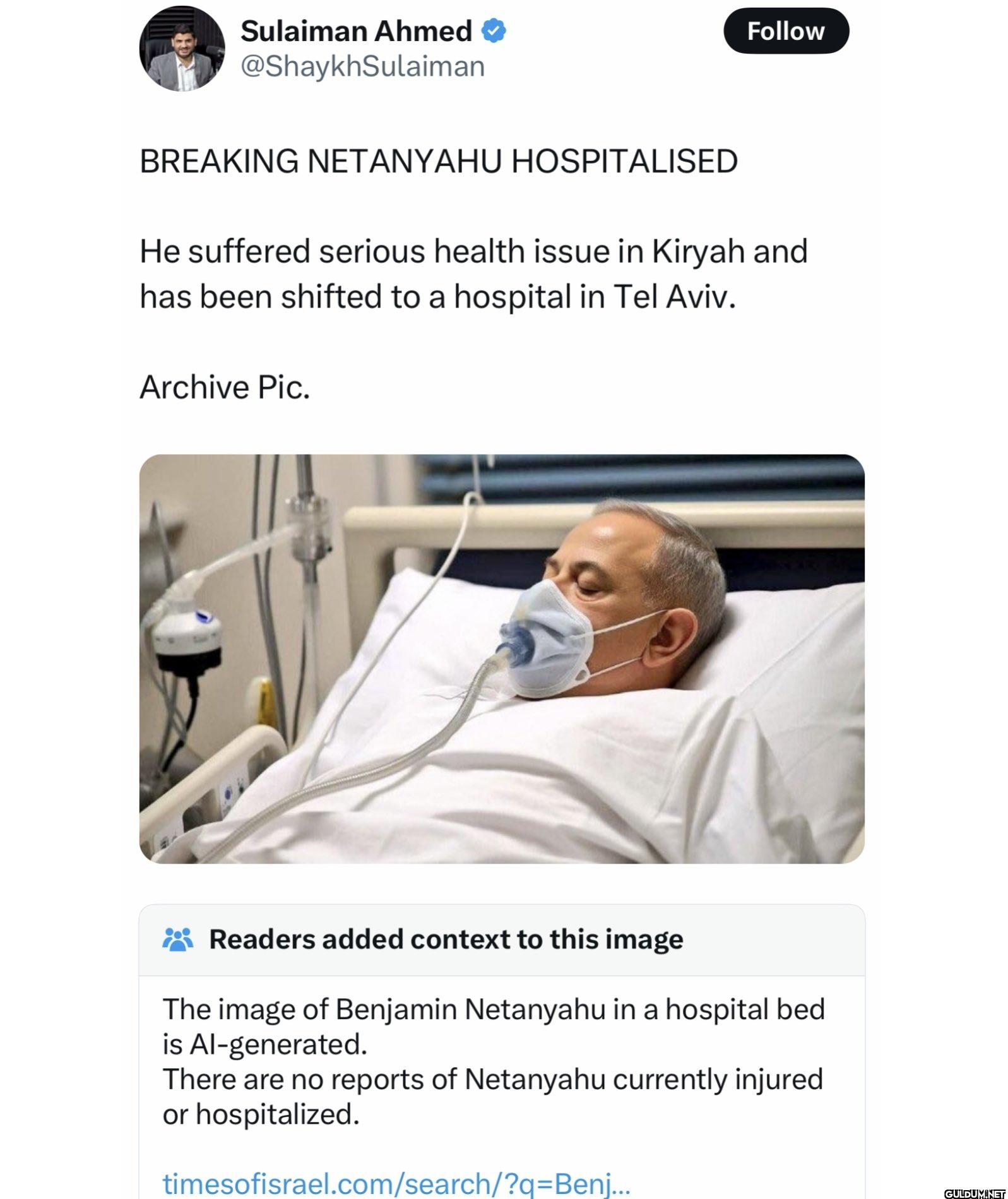 That’s some bad AI Sulaiman Ahmed @ShaykhSulaiman BREAKING NETANYAHU ...