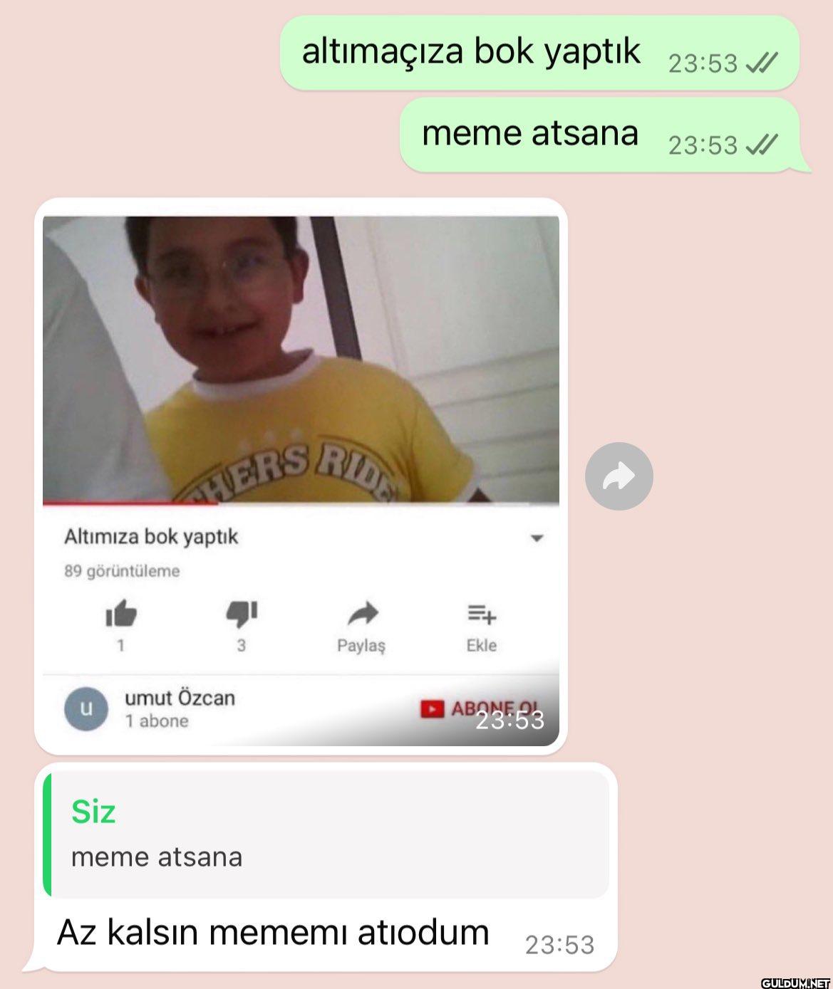 şans altımaçıza bok yaptık 23:53 meme atsana 23:53 // HERS RID Altımıza ...