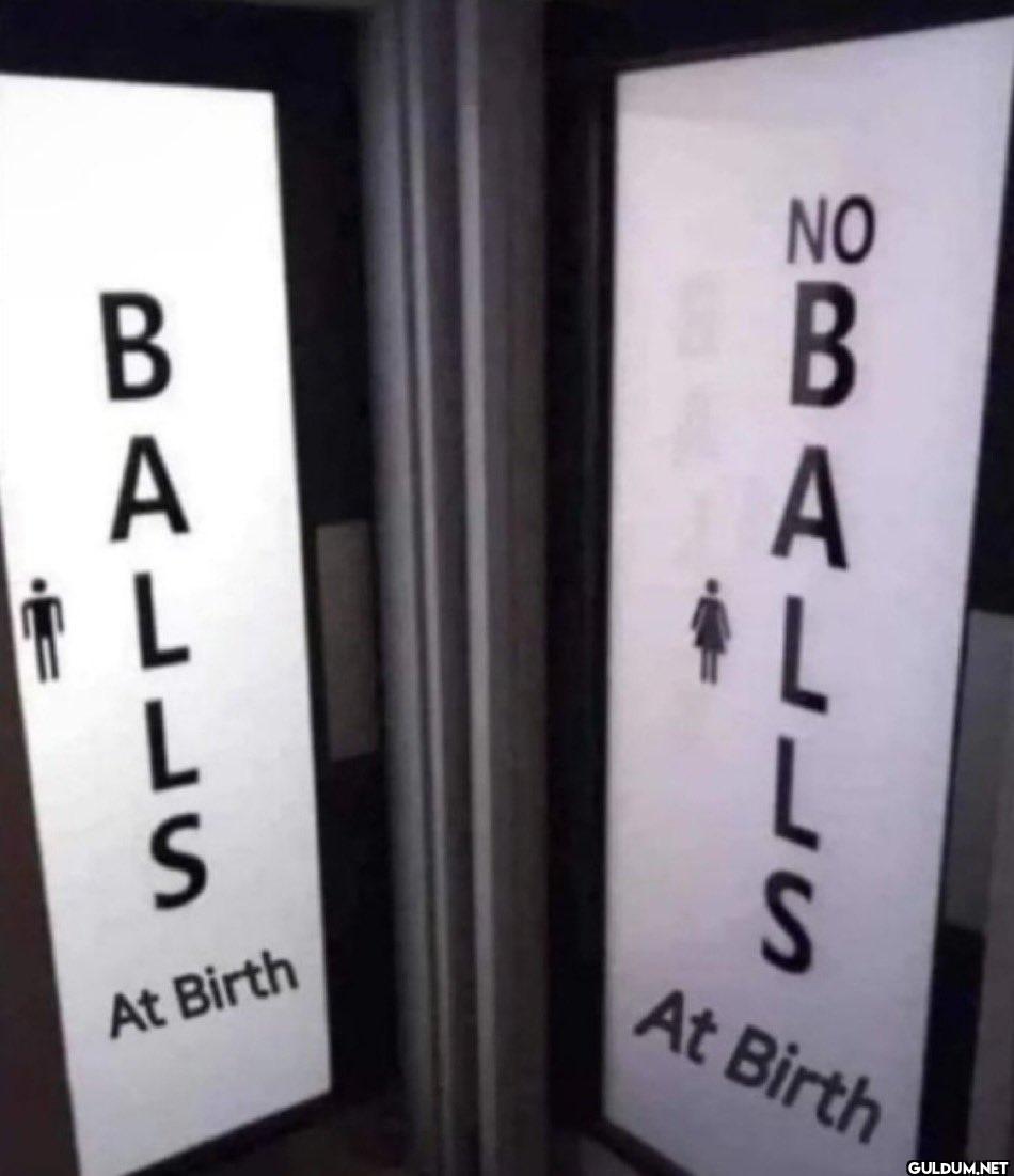 Probably not real but HILARIOUS. BALLS At Birth At Birth SARKIN ...