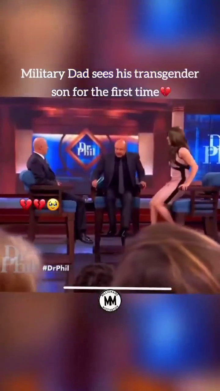A military father meets his transgender son for the first time ...