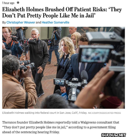 1 hour ago Elizabeth Holmes Brushed Off Patient Risks: "They Don't Put ...