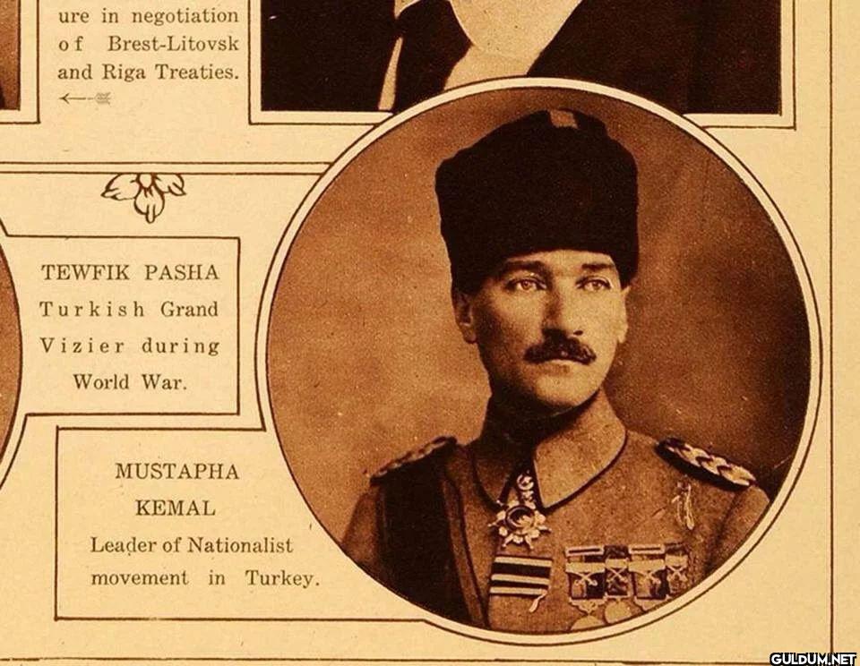 “Mustafa Kemal, Türkiye'nin Milliyetçi Lideri” 1922, New York Times ure ...