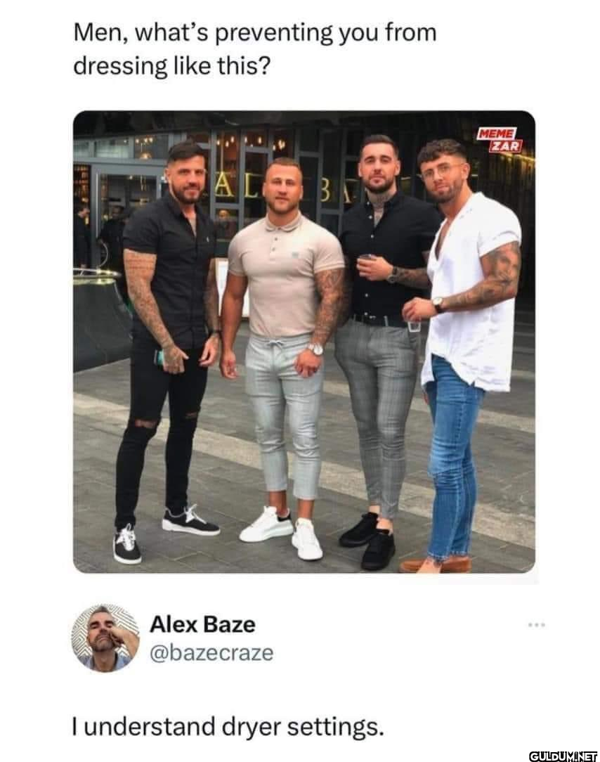 Men, what's preventing you from dressing like this? B Alex Baze ...