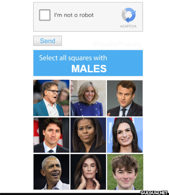 🤔 Send I'm not a robot reCAPTCHA @RealEdFriendly Select all squares ...