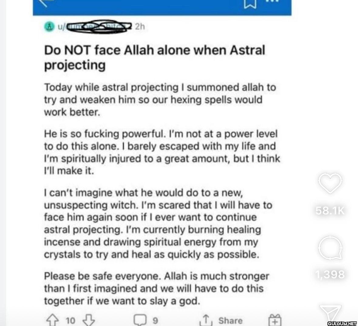 Σ 22h Do NOT face Allah alone when Astral projecting Today while astral ...