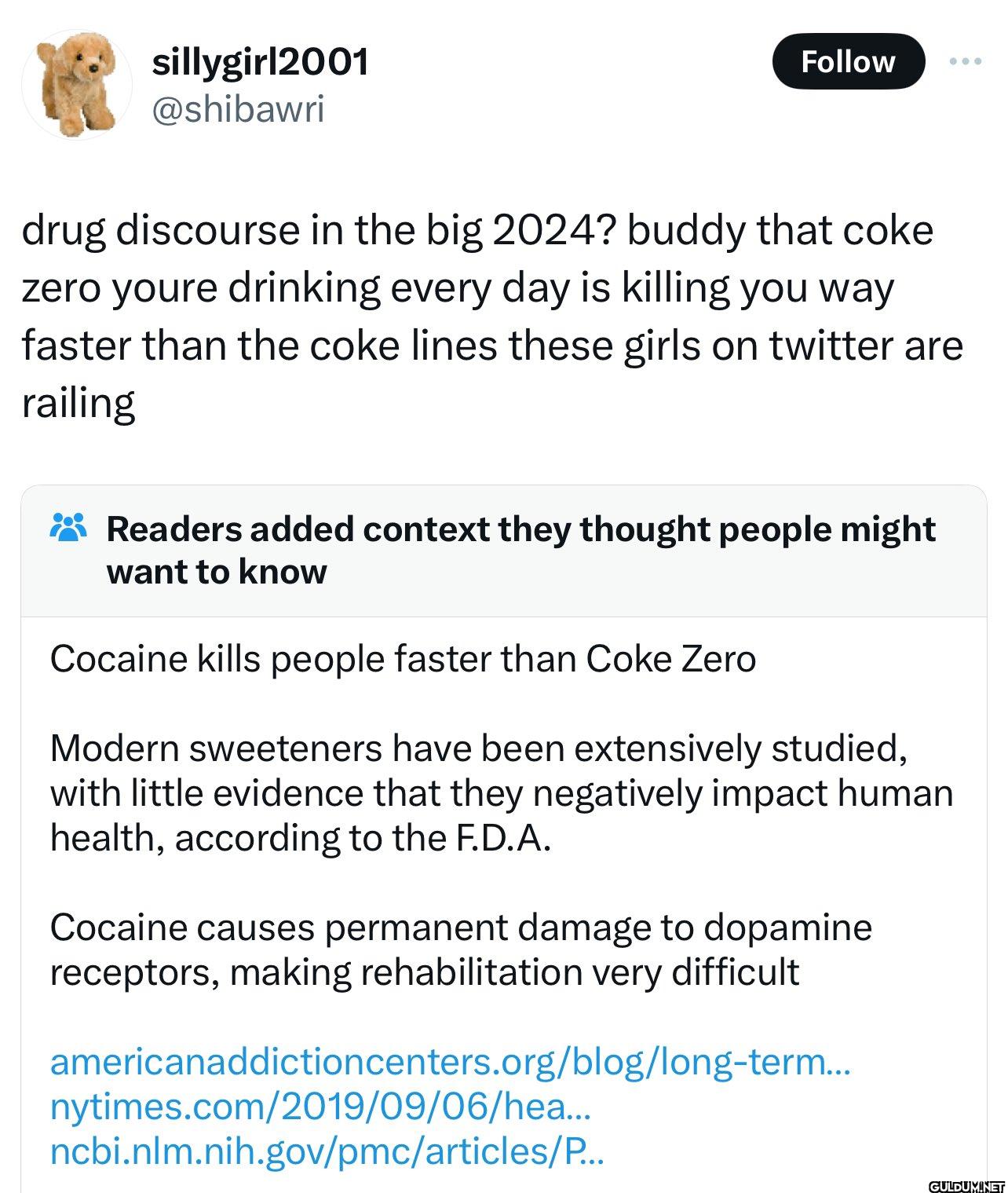 Follow drug discourse in the big 2024? buddy that coke zero youre ...