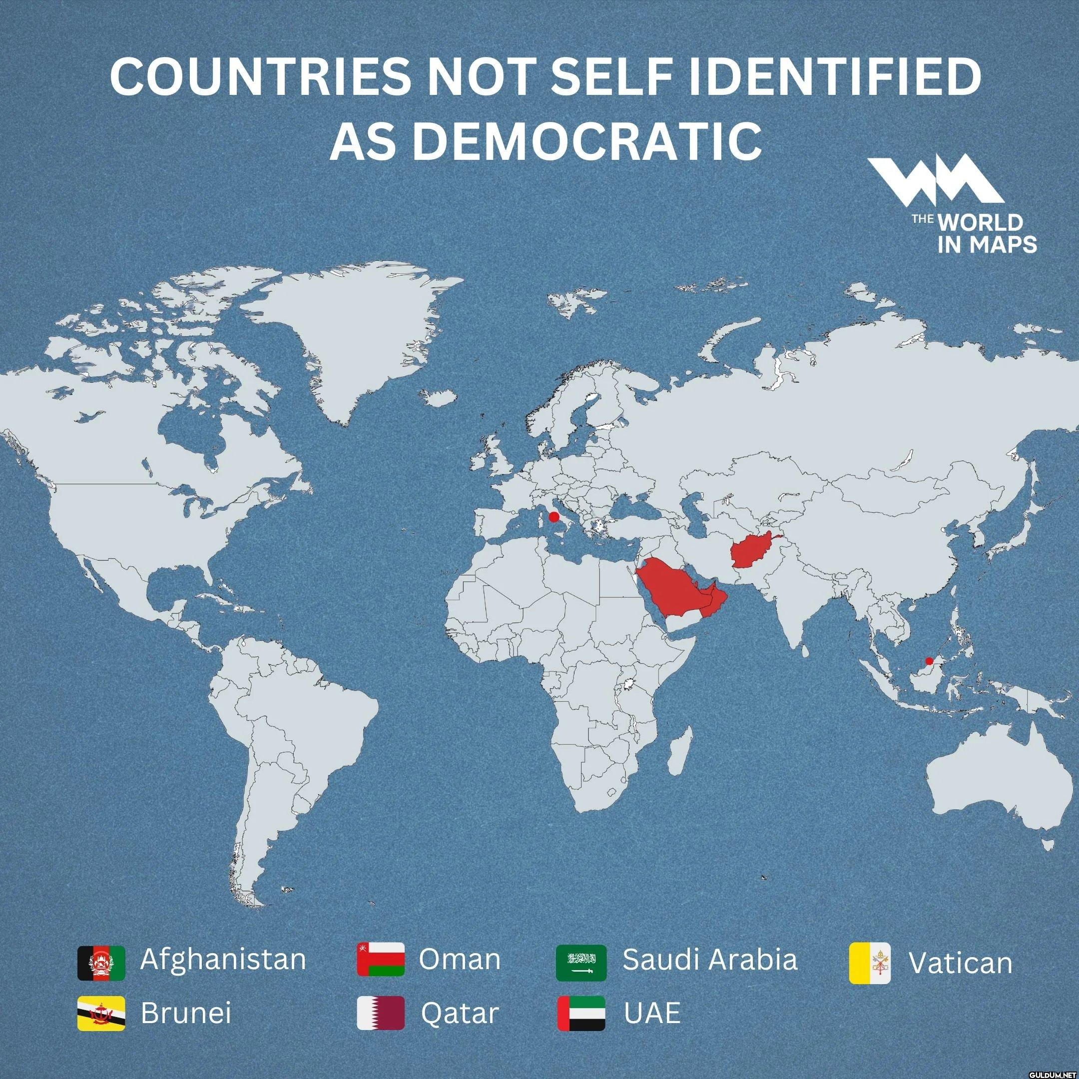 Countries not self identified as democratic COUNTRIES NOT SELF ...