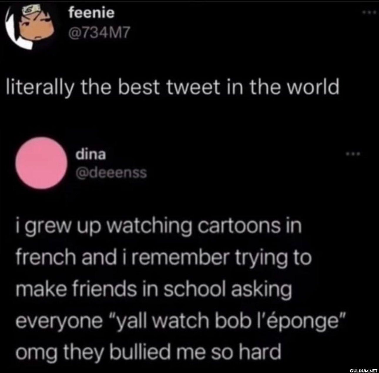 literally the best tweet in the world dina @deeenss i grew up watching ...