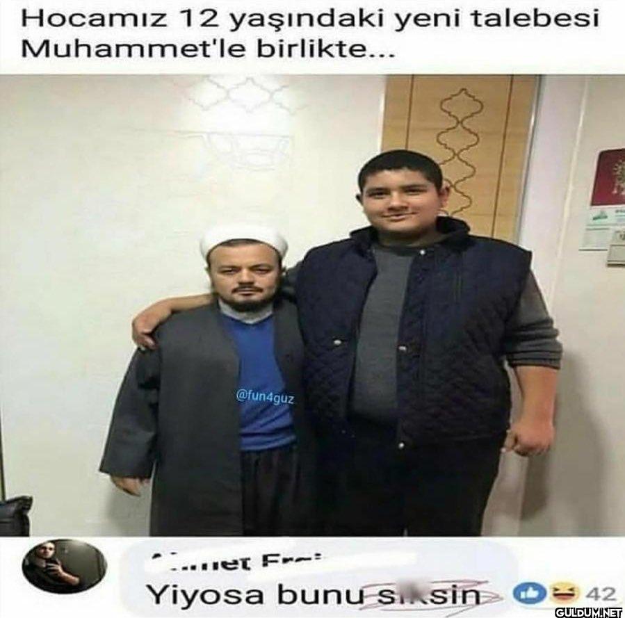 Hocamız 12 yaşındaki yeni talebesi Muhammet'le birlikte... @fun4guz ...